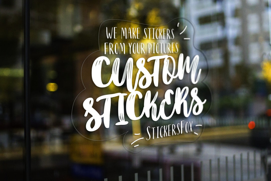 Custom Clear Stickers White Ink. We Print Your White Logo on ...