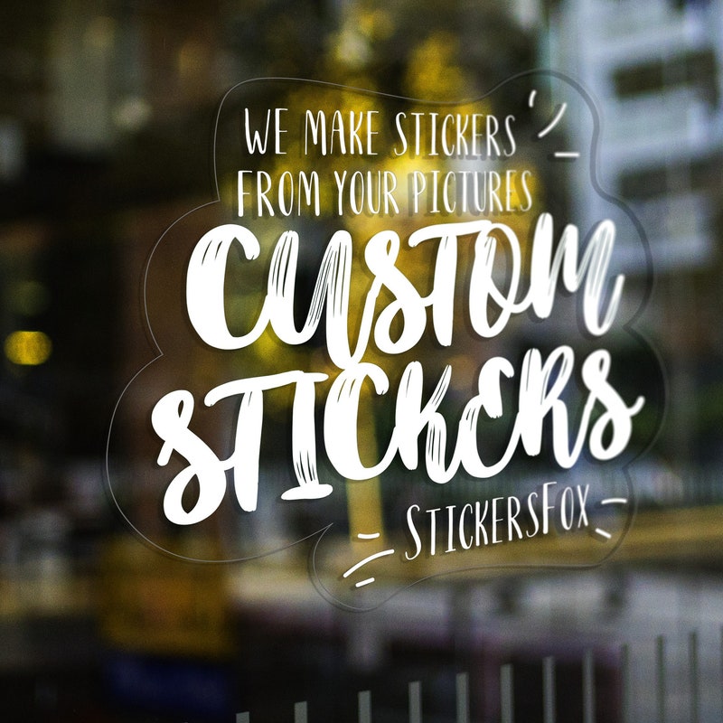 Clear Stickers - Etsy