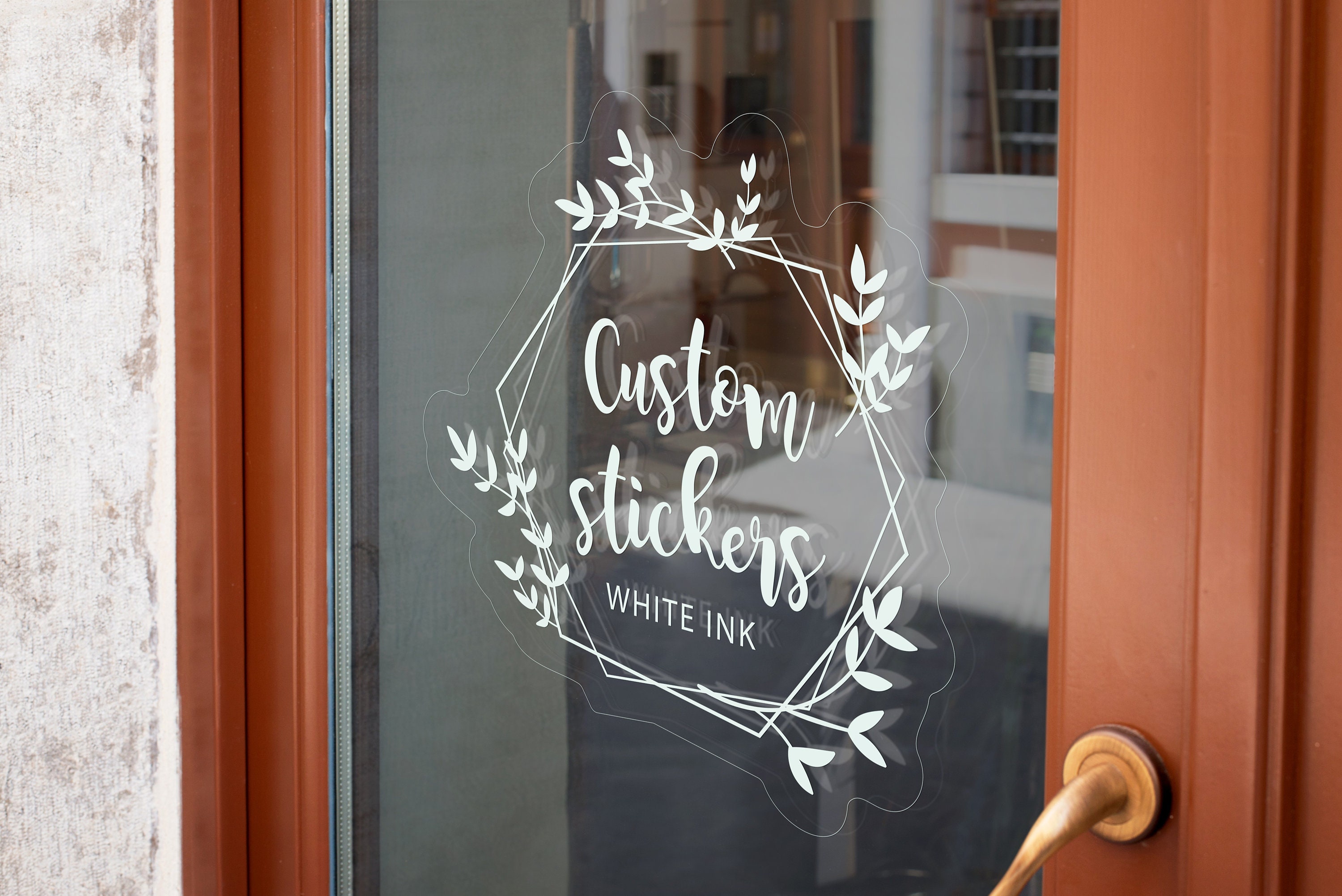 Custom Clear Stickers White Ink. We Print Your White Logo on - Etsy