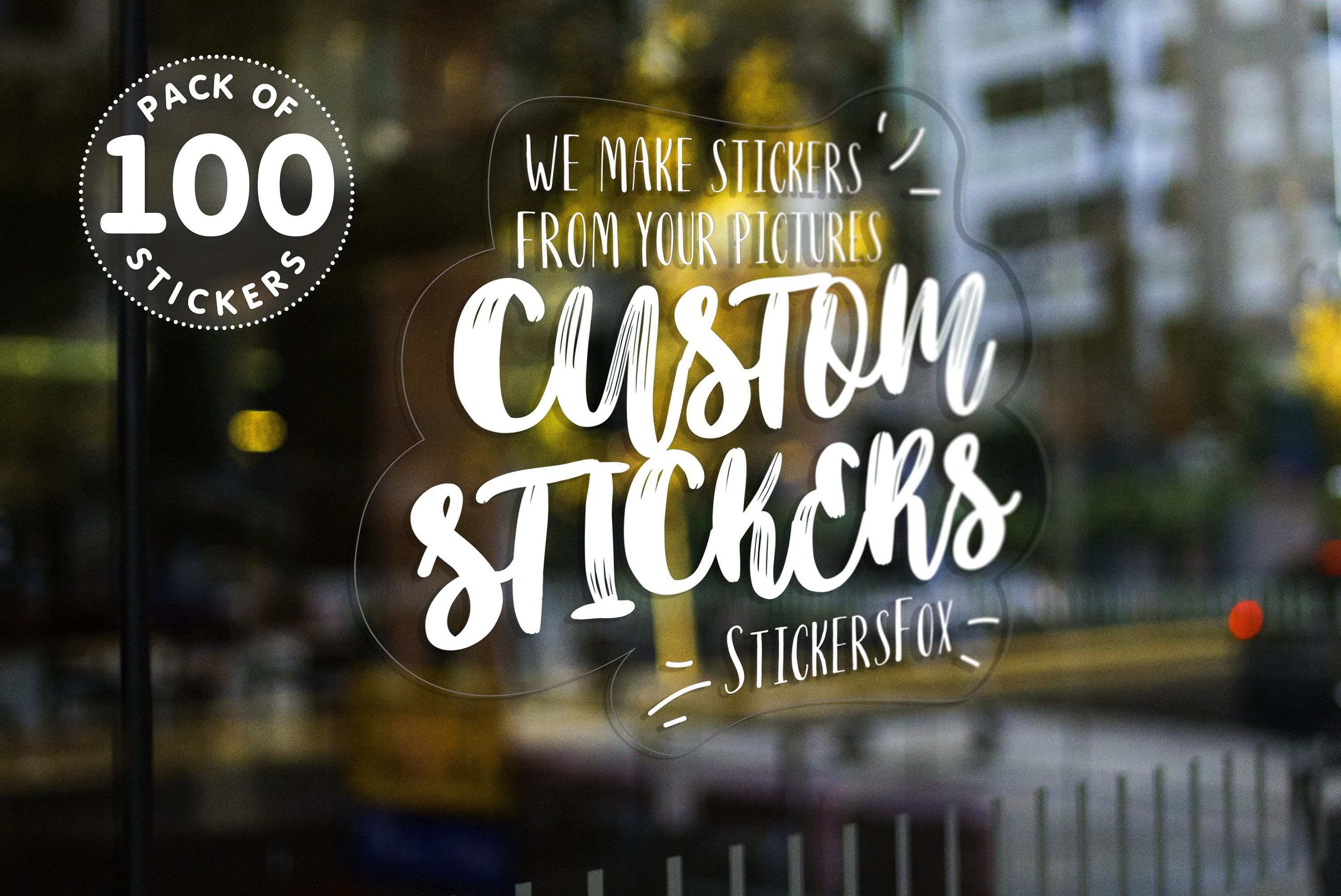 Custom Clear Stickers White Ink. We Print Your White Logo on - Etsy