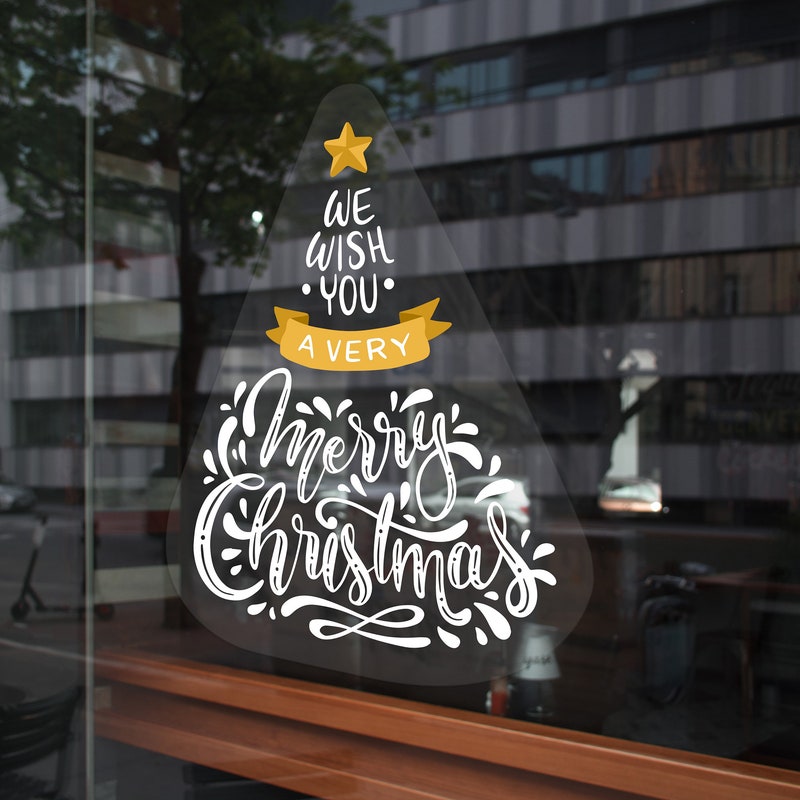 Christmas Window Decals - Etsy