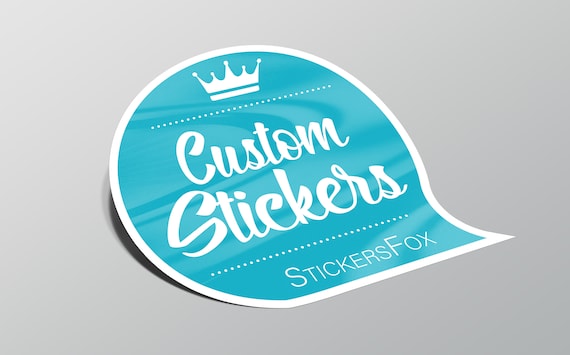 Custom Stickers. Logo Stickers or Decals Printed on Waterproof - Etsy