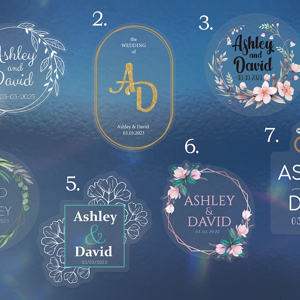 Wedding Stickers (Just for you!) - Etsy