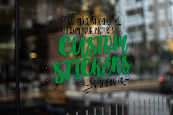 Custom Transparent Stickers Custom Clear Gloss Stickers - Etsy