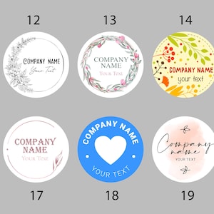 100 X Custom Roll Circle Labels. Your Own Design is Printed 100+ Bulk ...