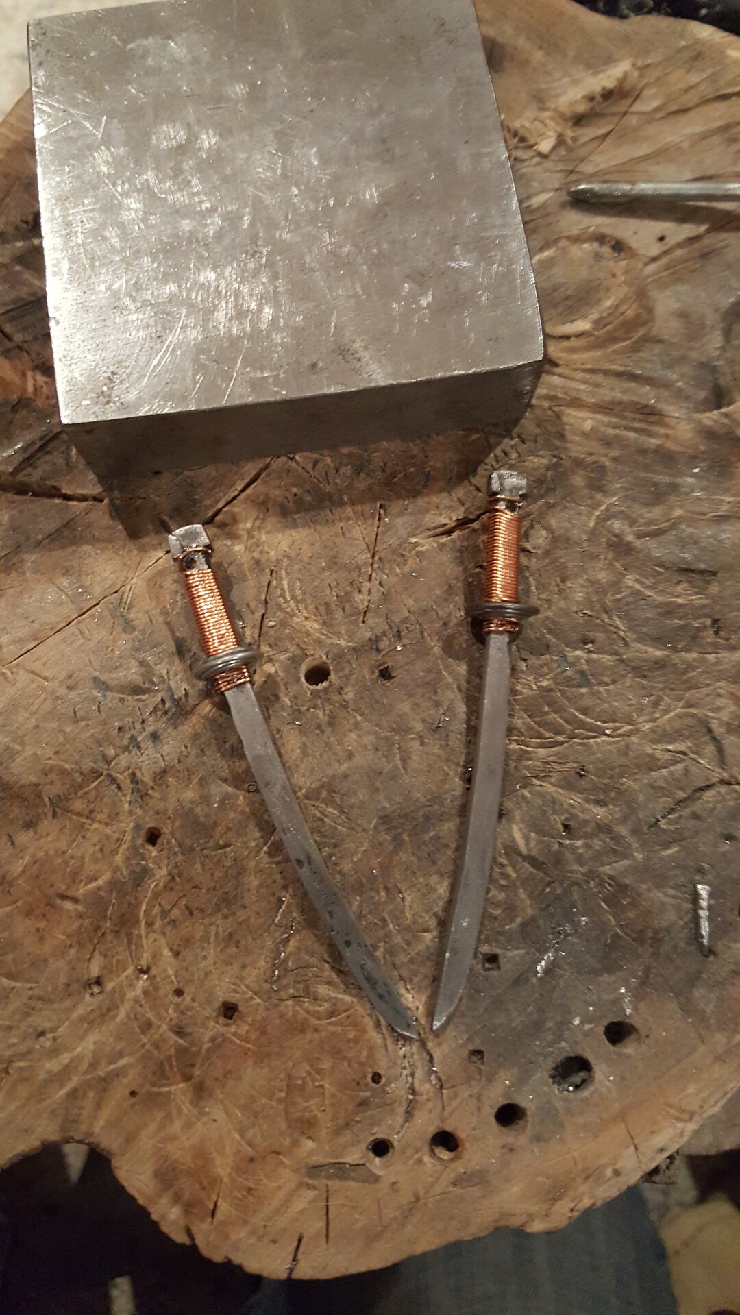 Nail Katana Sword Keychain (hand Forged) - Etsy