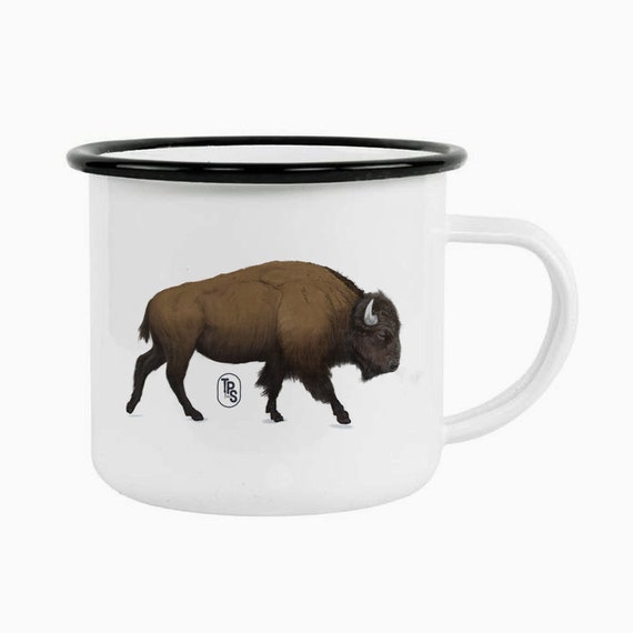 Bison Yellowstone Camping Mug Ceramic Custom National Park - Etsy