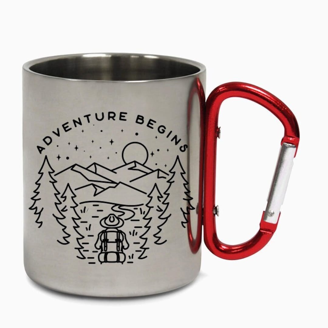Adventure Begins Road Trip Mountains Hiking Carabiner Vibes Travel ...