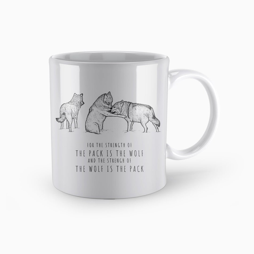 Wolf Pack Quote Howling Howl Wolf Dog Arctic Winter Snow Stipple Art ...