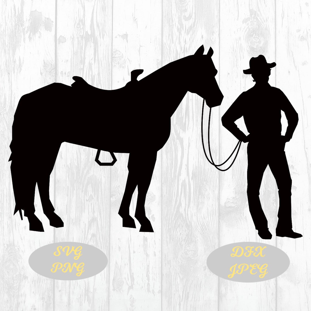 Western Horse Svg, Cowboy, Horse Silhouette, Country, Country Animal ...