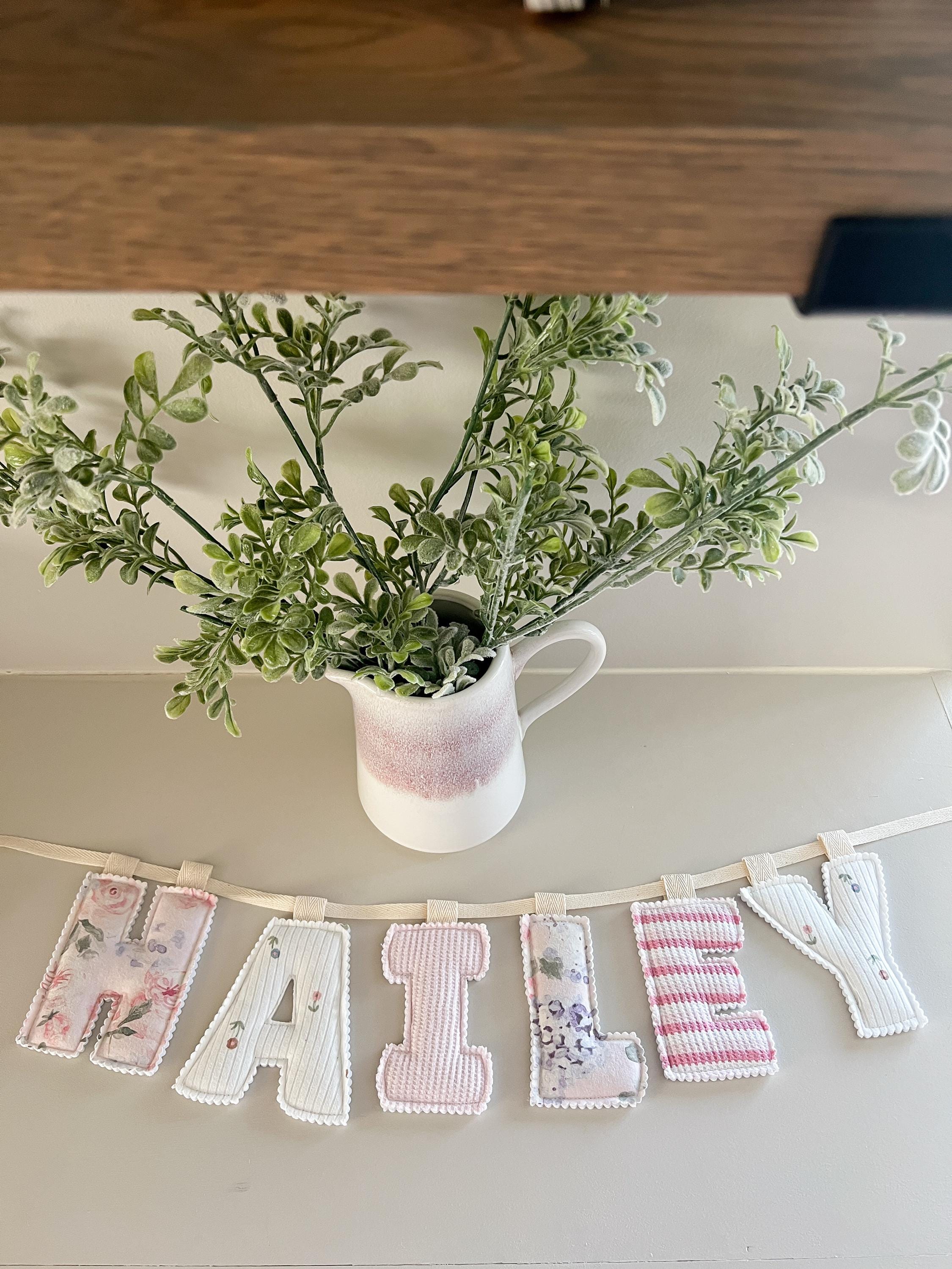 Custom Memory Banner Made From Baby Clothes – Personalized Name or ...