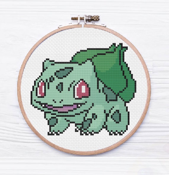 Bulbasaur Pokemon Cross Stitch Pattern PDF | Etsy