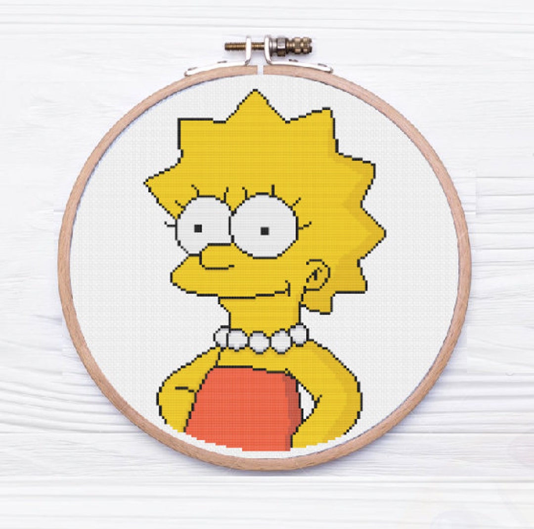 Lisa Simpson, the Simpsons - Cross Stitch Pattern PDF - Etsy