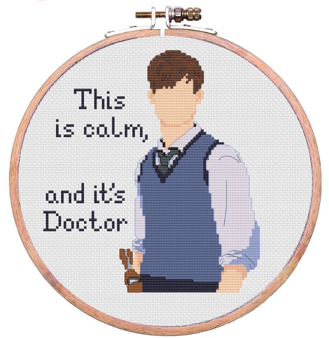 This is Calm, and It's Doctor Cross Stitch Pattern PDF - Etsy