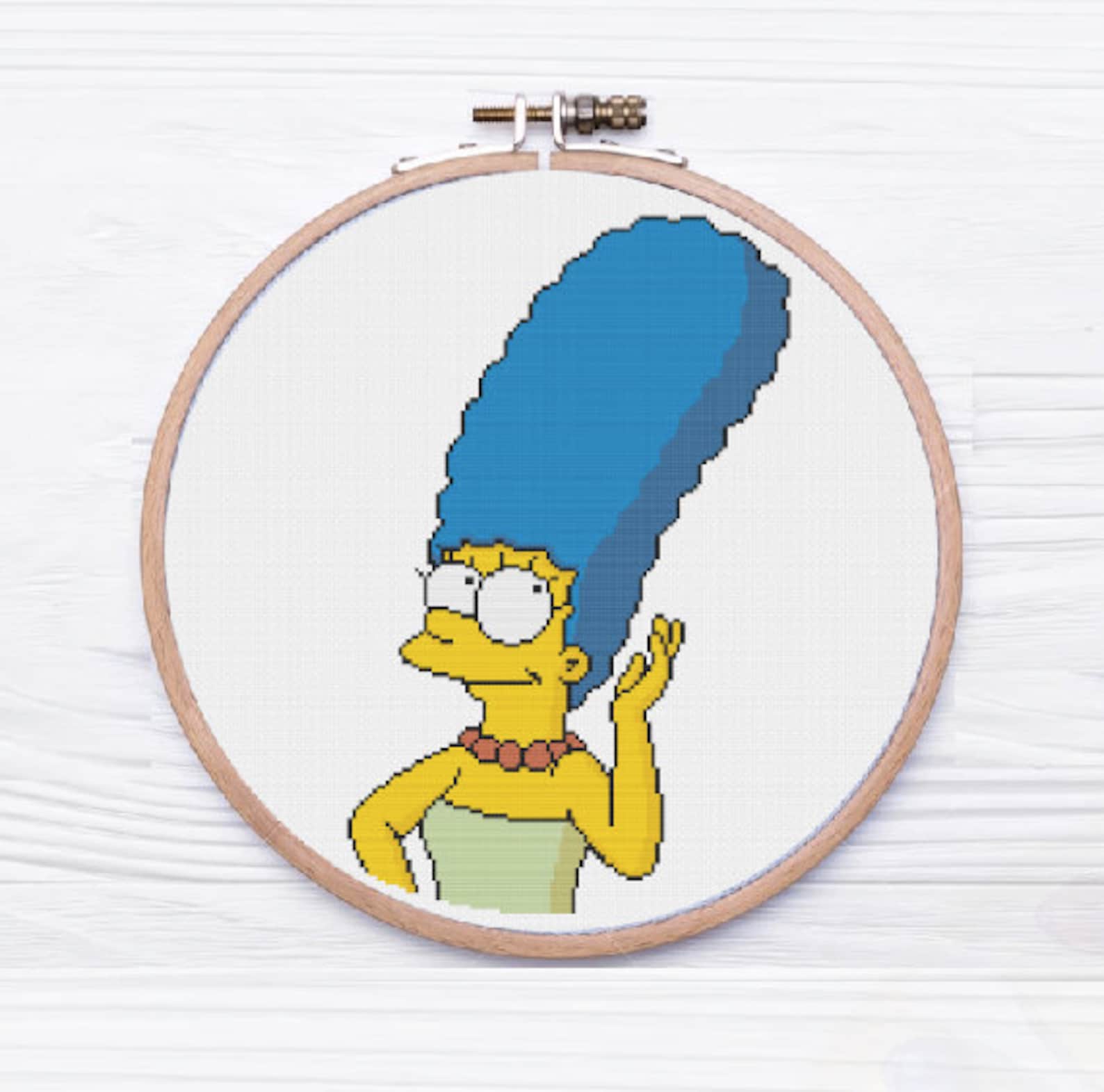 Marge Simpson, the Simpsons - Cross Stitch Pattern PDF - Etsy