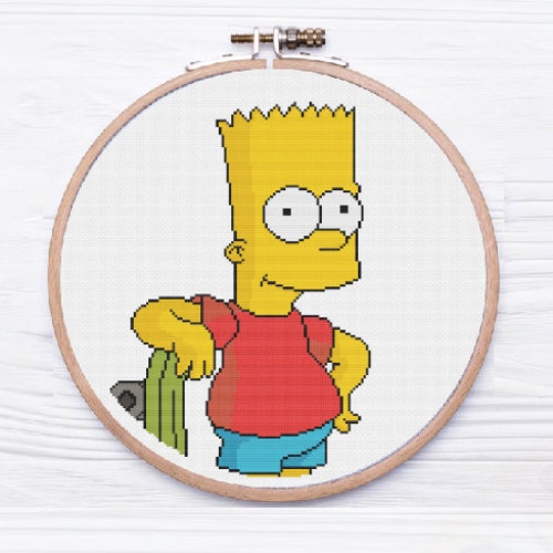 Homer Simpson 'doh' the Simpsons Cross Stitch - Etsy