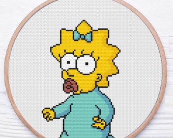 Marge Simpson, the Simpsons - Cross Stitch Pattern PDF - Etsy