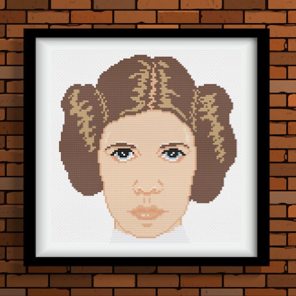 Princess Leia Cross Stitch - Etsy