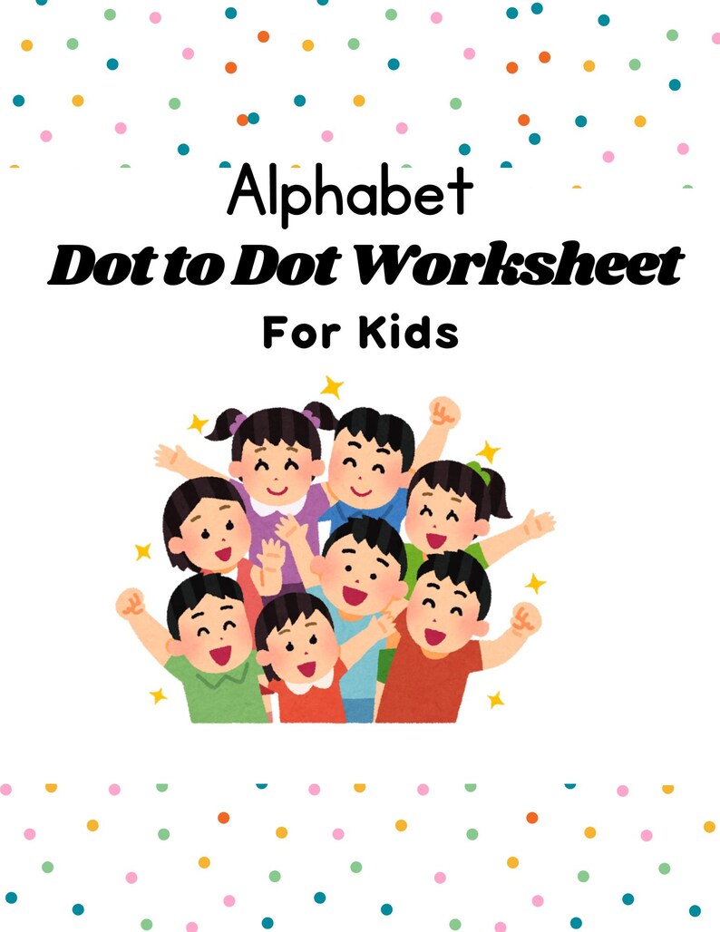 Alphabet Tracing Worksheet Dot to Dot for Kids Alphabet Worksheets ...