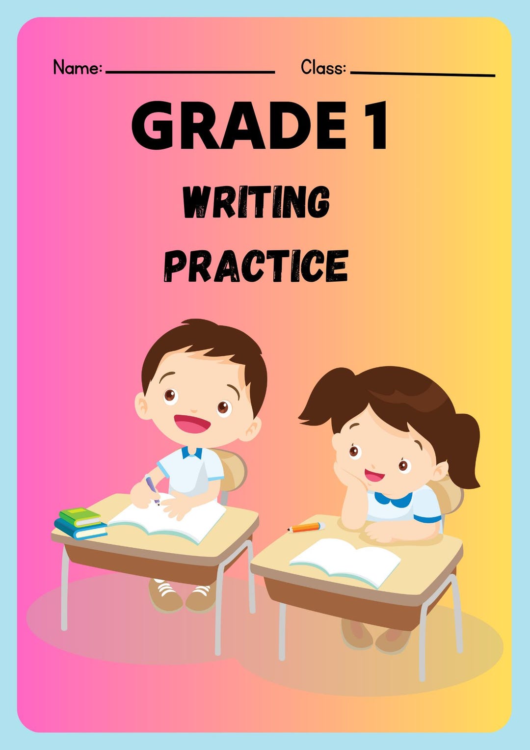 Grade 1 Writing Practice Printable Sentence Writing and Sight Words ...