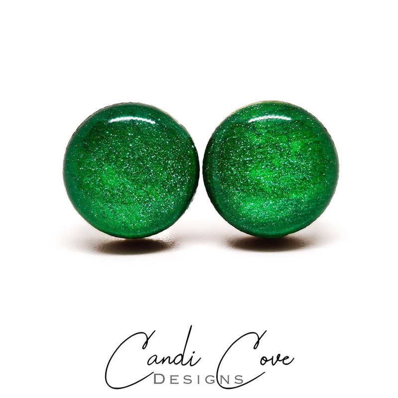 Green Earrings - Etsy
