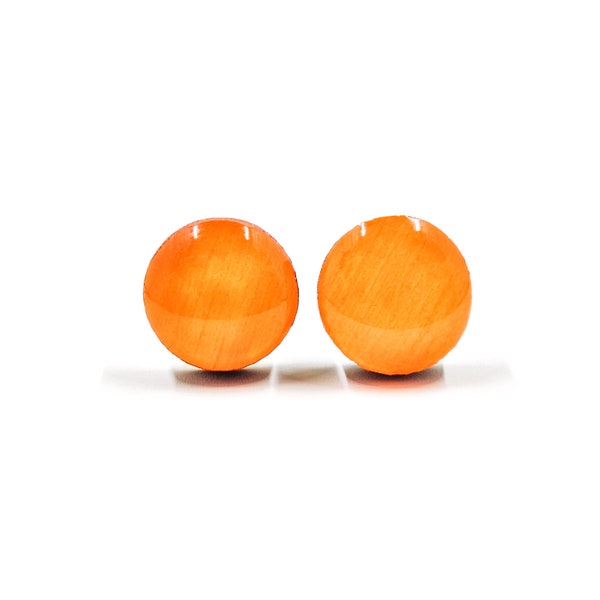 Orange Stud Earrings - Etsy