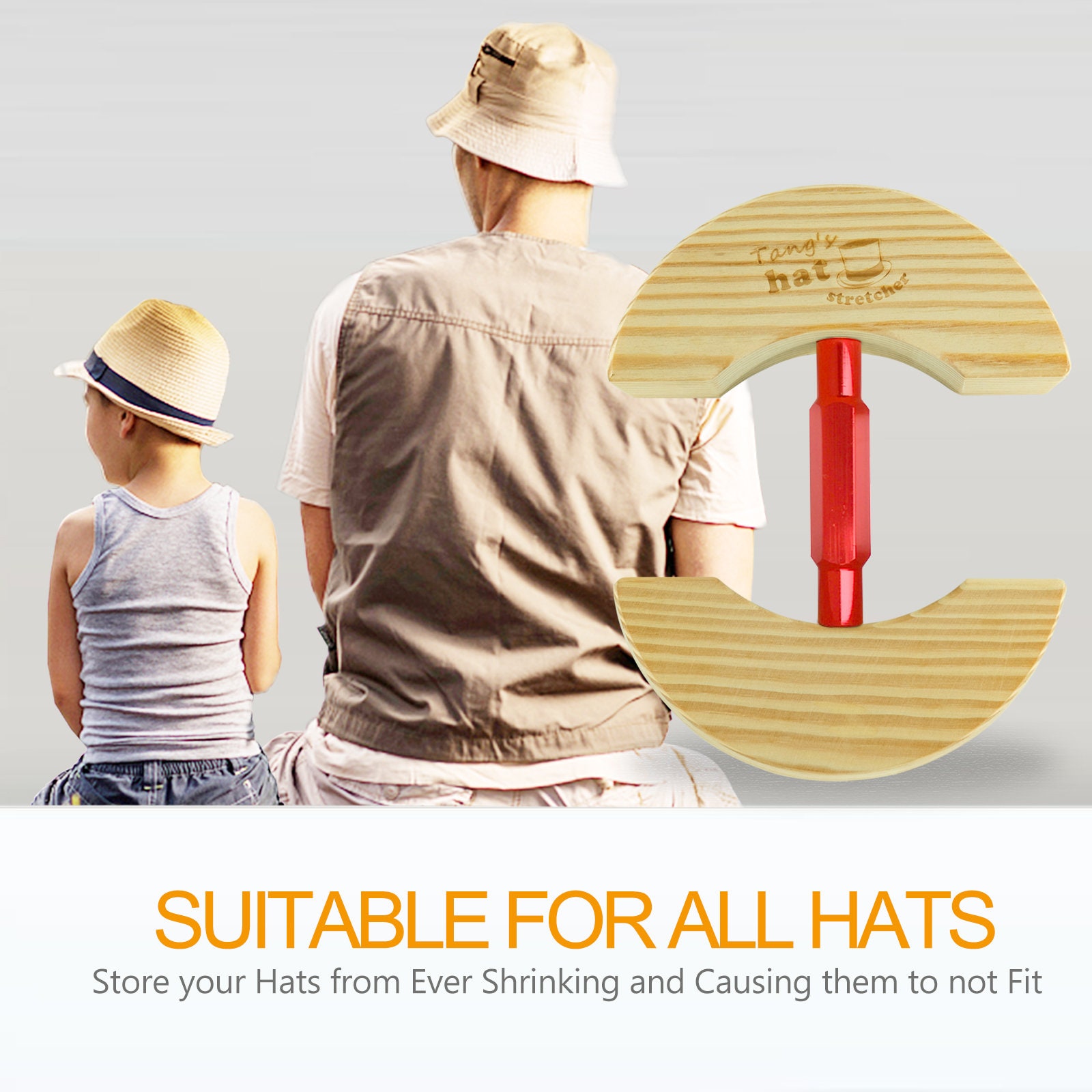 Tang's Cowboy Hat Stretcher - Heavy Duty - One Size Fits All Hat& Three ...