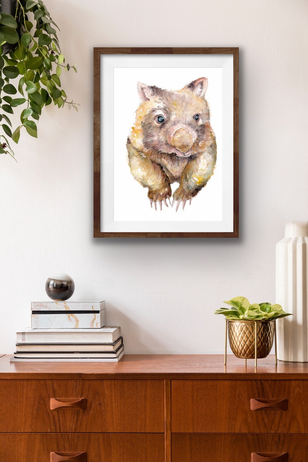 Wombat Art Print: Limited Edition Giclee Watercolour Painting - Etsy ...