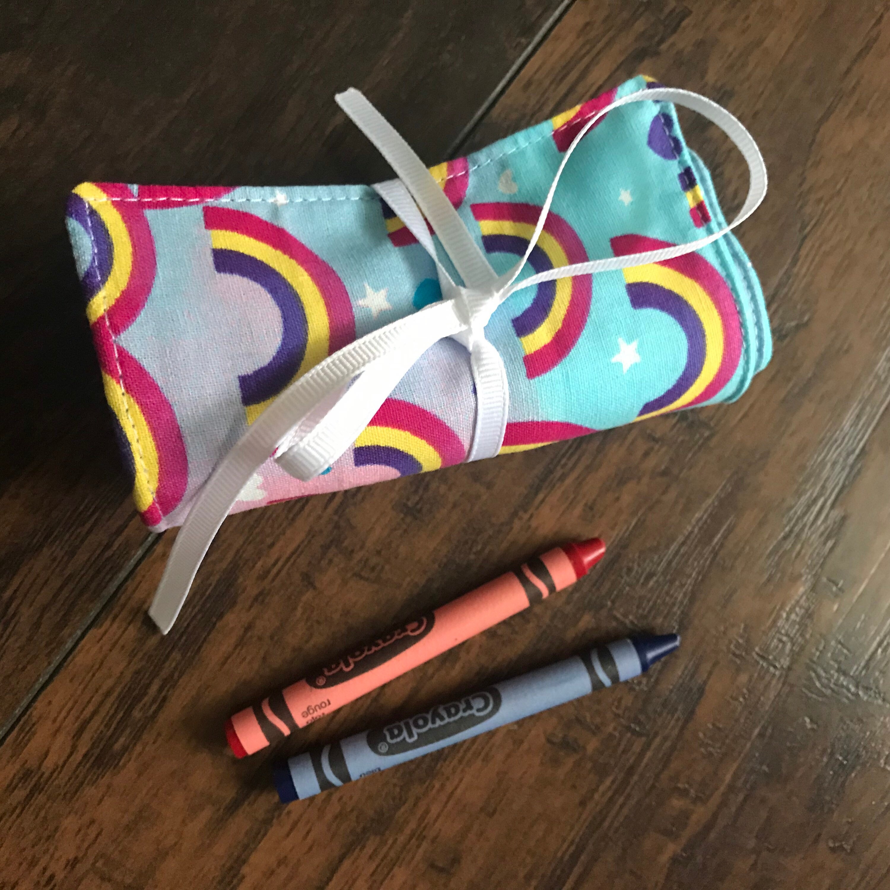 Crayon Roll Coloring Crayon Wrap Craft Accessory Gift for | Etsy