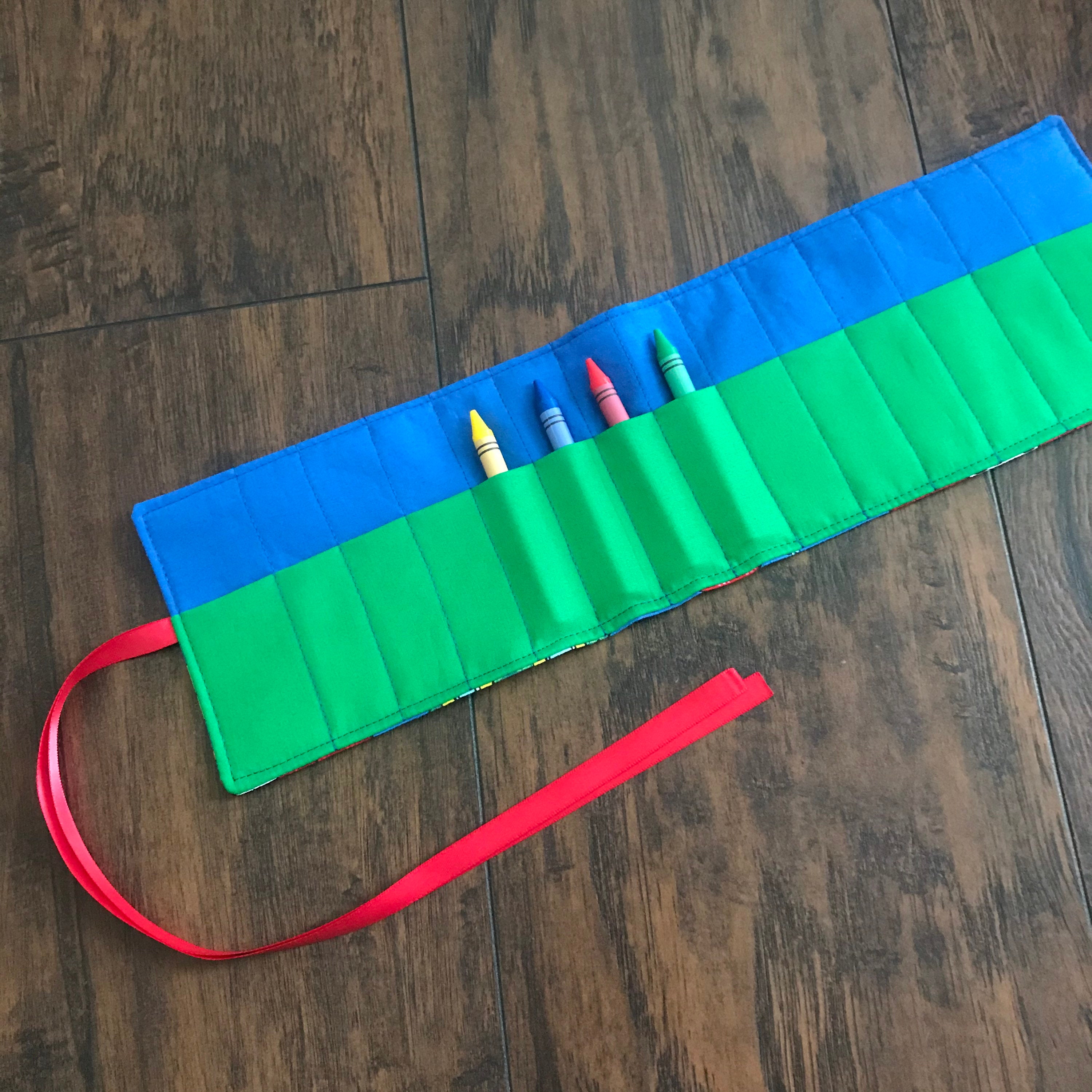 Crayon Roll Coloring Crayon Wrap Cars & Trucks Craft | Etsy