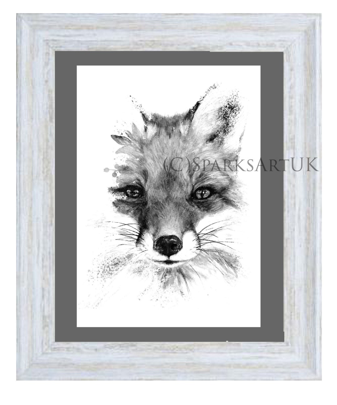 Silver Grey Fox - Gorgeous Fine Art Giclee Print of Original ...