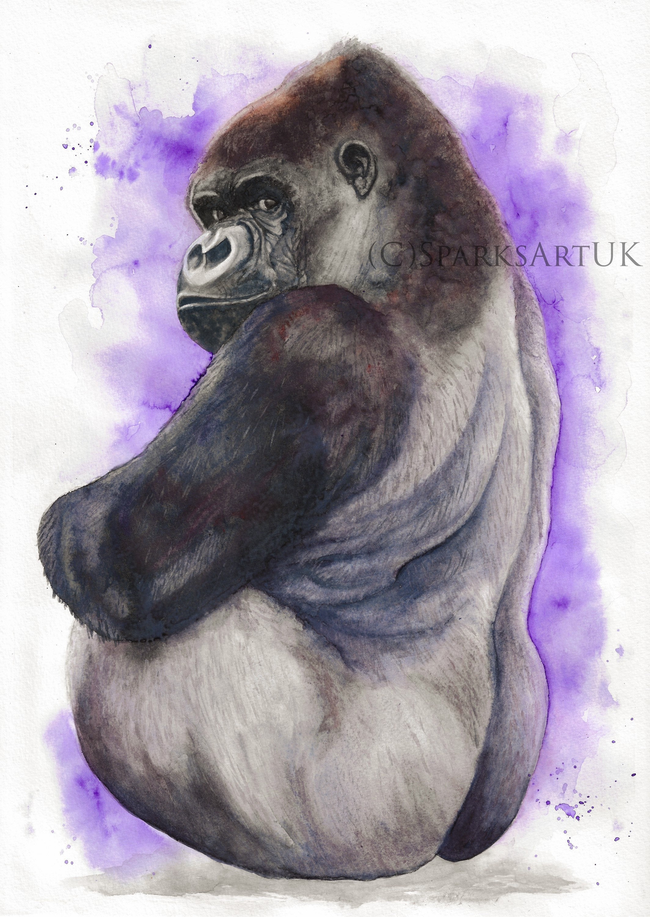 Silverback Gorilla Art