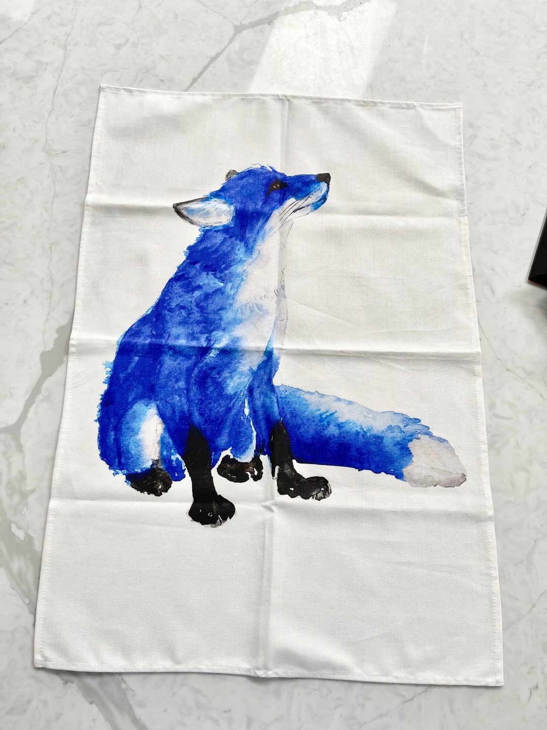 Blue Fox LCFC Leicester- Beautiful Cotton/linen Blend Kitchen Cloth Tea ...