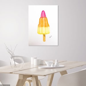 Rocket Ice Lolly - Print of Original Watercolour Painting - Etsy