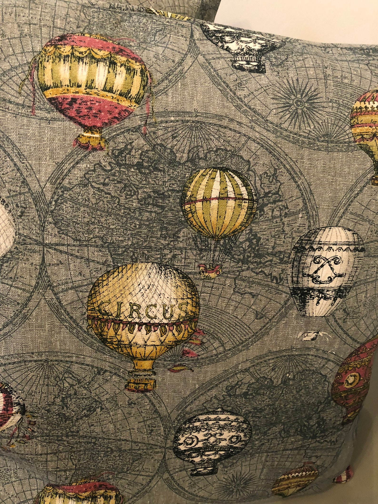 Hot Air Balloon Cushion Steam Punk Design. Steampunk Cushion - Etsy UK