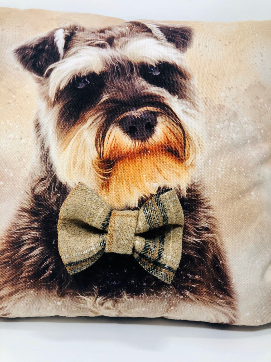 Miniature Schnauzer Cushion, Miniature Schnauzer Gift for Her, Dog ...