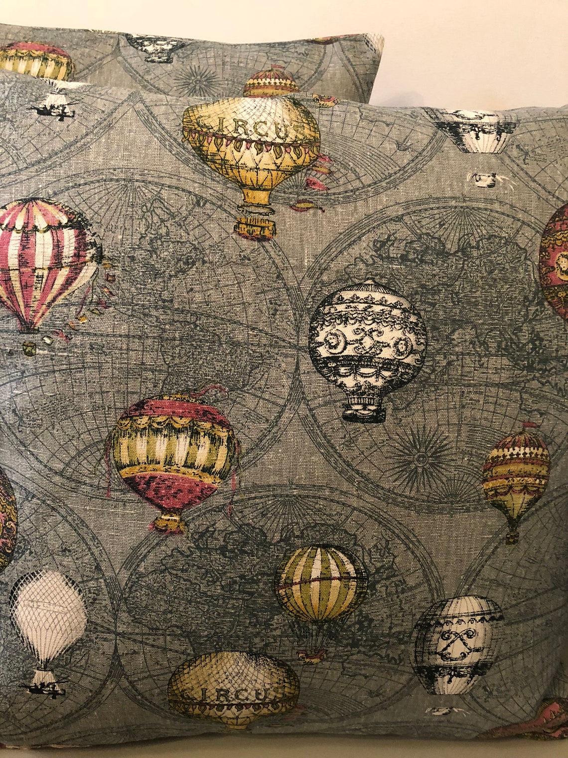 Hot Air Balloon Cushion Steam Punk Design. Steampunk Cushion - Etsy UK