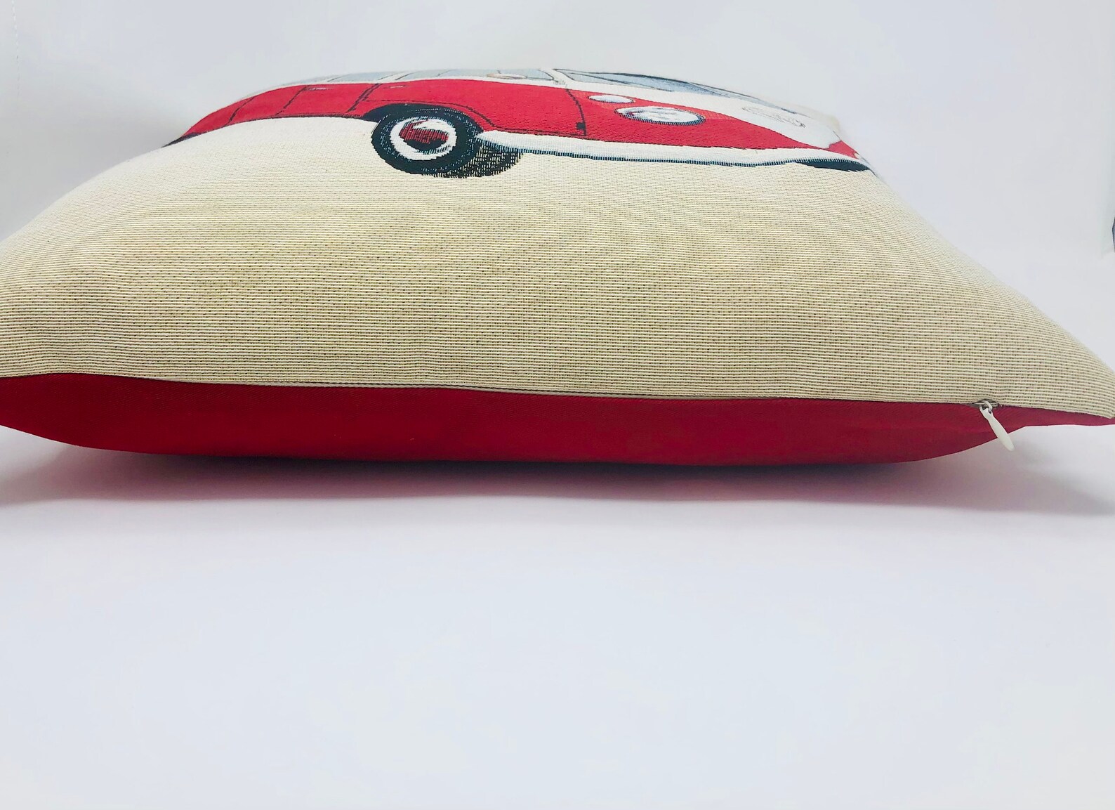 Red Camper Van Cushion Classic VW Car Pillow Tapestry | Etsy UK