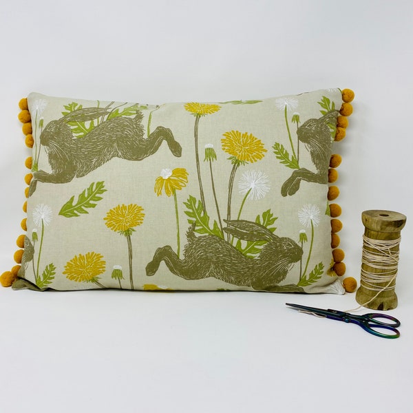 Hare Cushion - Etsy UK