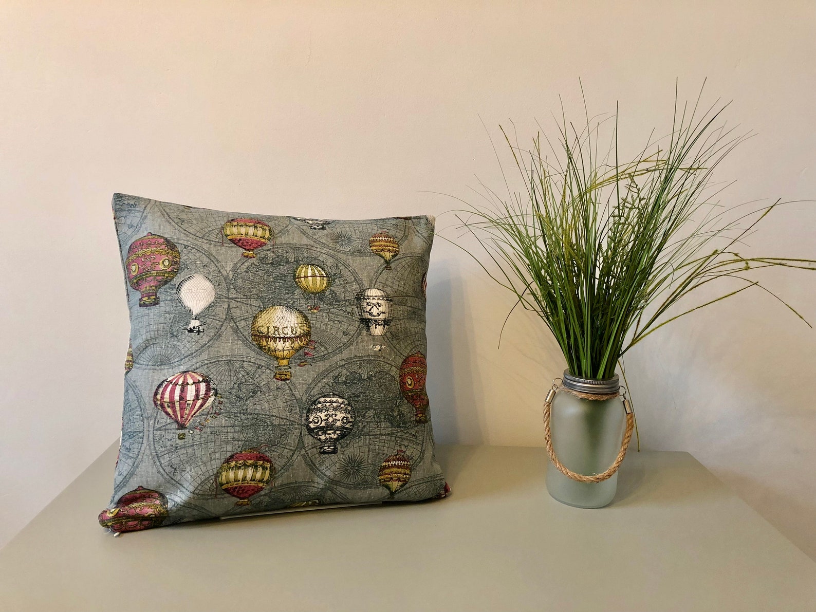 Hot Air Balloon Cushion Steam Punk Design. Steampunk Cushion - Etsy UK