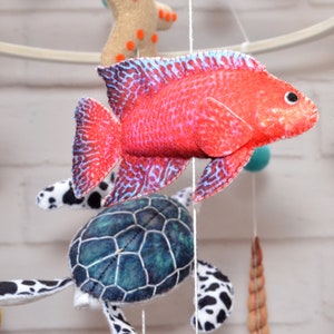 Baby Mobile Ocean. Nursery Mobile. Crib Mobile Fish. Custom Baby Mobile ...