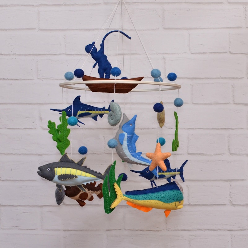 Fishing Baby Boy Mobile - Etsy