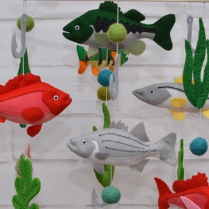 Crib Mobile Fishing. Baby Mobile. Fishing Baby Shower Gift. Newborn ...