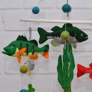 Crib Mobile Fishing. Baby Mobile. Fishing Baby Shower Gift. Newborn ...