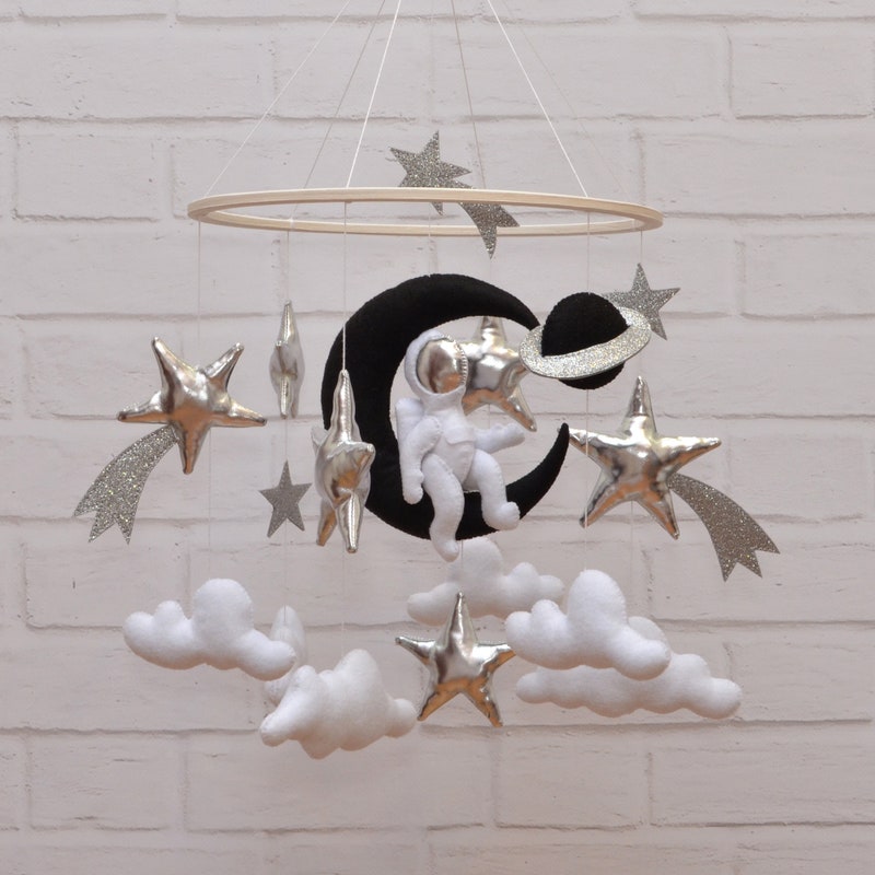 Star and Moon Mobile - Etsy