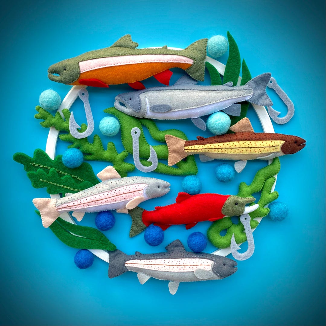 Baby Mobile Fishing. Crib Mobile. Nursery. Felt Mobile. Fishing Decor ...