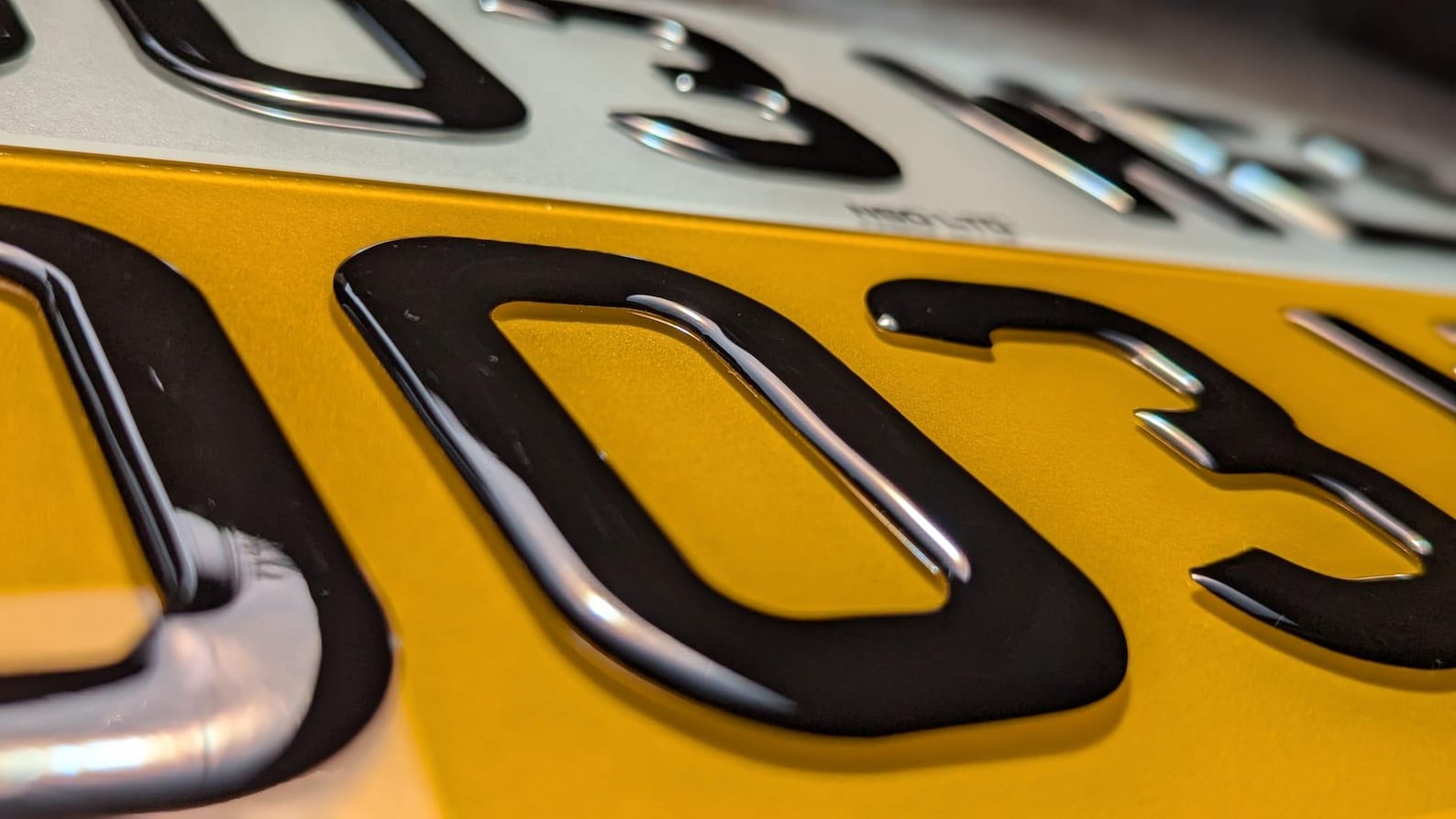 UK Road Legal 3D Gel Pair Car Registration Number Plates Mot DVLA ...