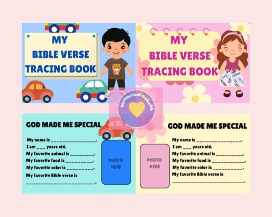 Printable Bible Verse Tracing Book KJV Bible Verses Old and New ...