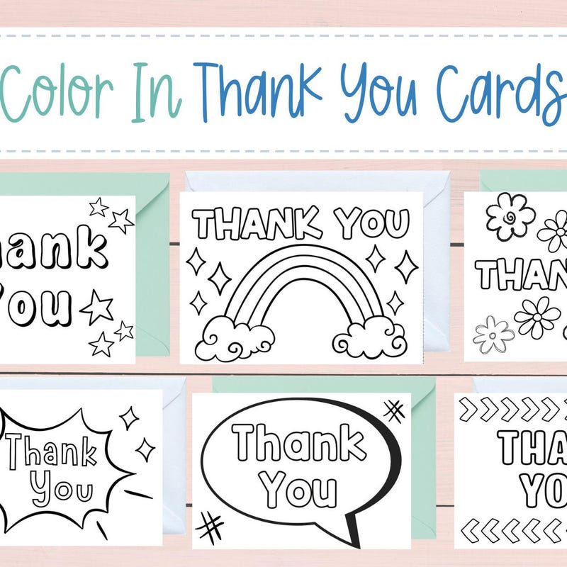 Thank You Cards 5x7 Print - Etsy