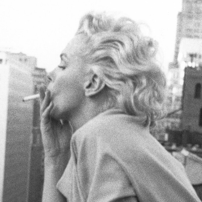 Impresión de Marilyn Monroe Marilyn Monroe fumando Marilyn - Etsy España